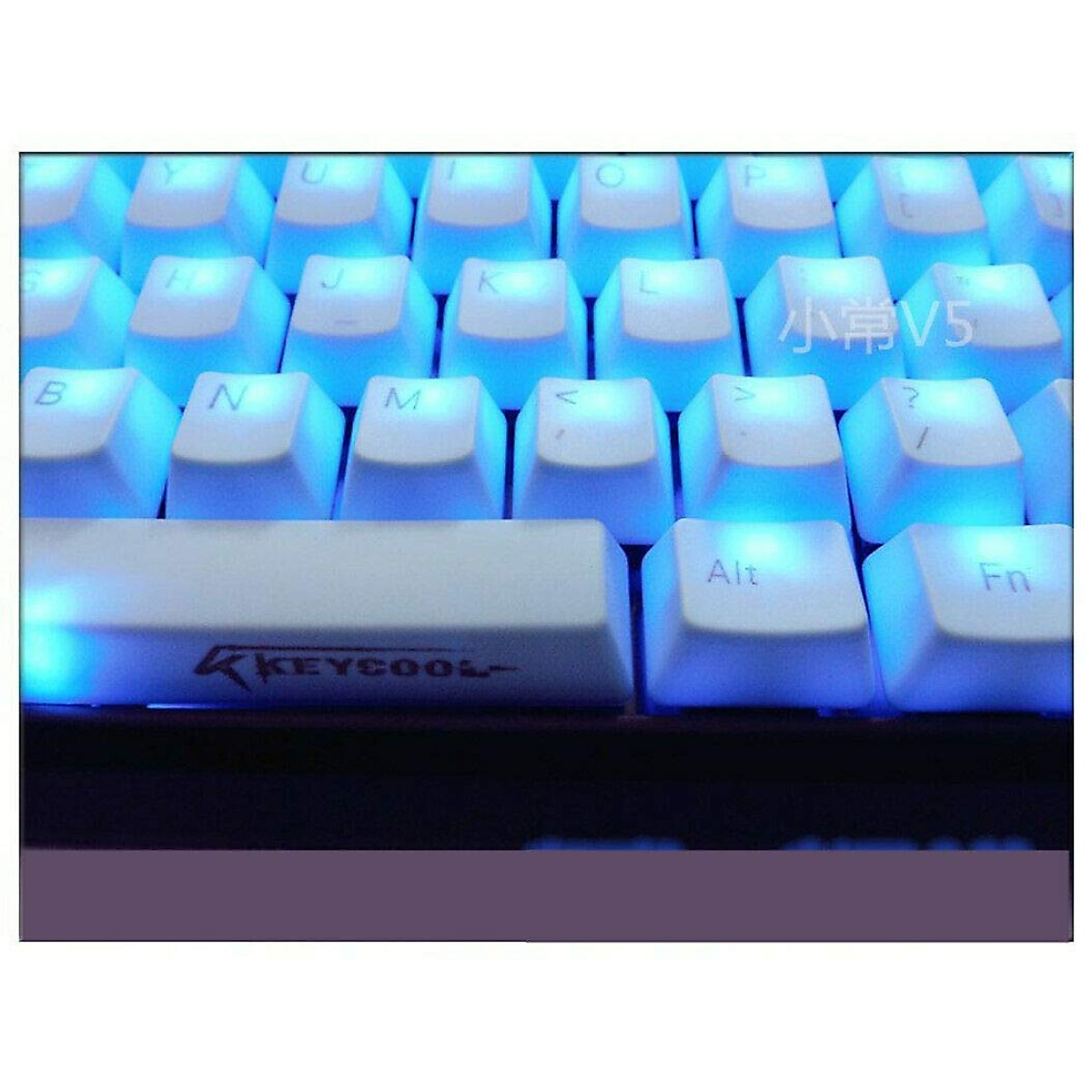87 Keys Keycool PBT Doubleshot Keycap ANSI OEM Key Cap for Cherry MX Gaming Mechanical Keyboard