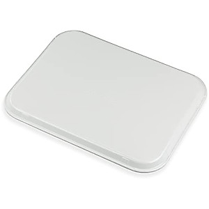 Carlisle FoodService Products 1814FG001 Fiberglass Glasteel Solid Rectangular Tray, 18" x 14", Bone White (Case of 12)