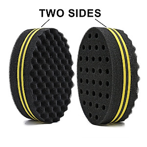 4 Pcs Varied Small Hair Twist Sponge Brush For Dreads Locking Twist Afro Curl Coil Wave Hair Care Tool (Blend)