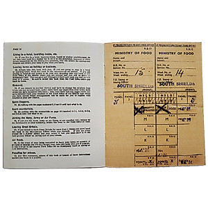 The Memorabilia Pack Company Replica Junior Ration Book from World War 2