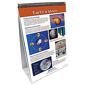 NewPath Learning Sun-Earth-Moon Laminated, Double-Sided “Write-On/Wipe-Off” Flip Chart - Set of 10, 12" x 18" Charts (34-6830)