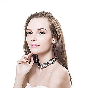 inSowni 7 Pack Handmade Rhinestone Crystal Beaded Elastic Headbands Jewelry Hair Bands Accessories for Women Girls Brides