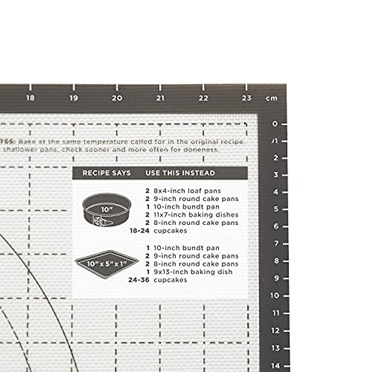 Tovolo Pro-Grade Sil Pastry Mat w/Reference Marks for Baking, Food and Meal Prep, Cooking and More 25" x 18"