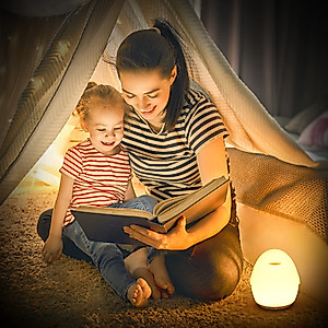 Loycco Baby Night Light, Rechargeable Night Lights for Kids Room with 8 Colors Changing, Dimmable Nursery Night Light with Touch Control, Timer, Night Light Lamp for Breastfeeding, Up to 100H
