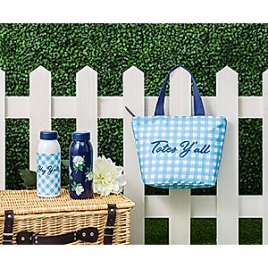 Draper James Insulated Cotton Y'all Reuseable Lunch Tote Bag, One, Multi