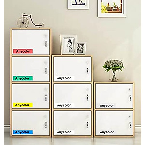 6-Pack Compatible with Brother P Touch TZe TZ Label Tape 12mm 0.47 Laminated (White/Clear/Red/Blue/Yellow/Green) for Ptouch PT-D210 PT-H110 PT-D220 PTD400 PTD410 Label Maker, Anycolor