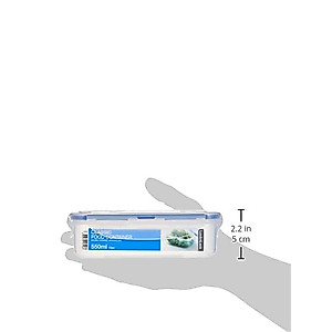Lock&Lock 19-Fluid Ounce Rectangular Food Container, Short, 2.3-Cup