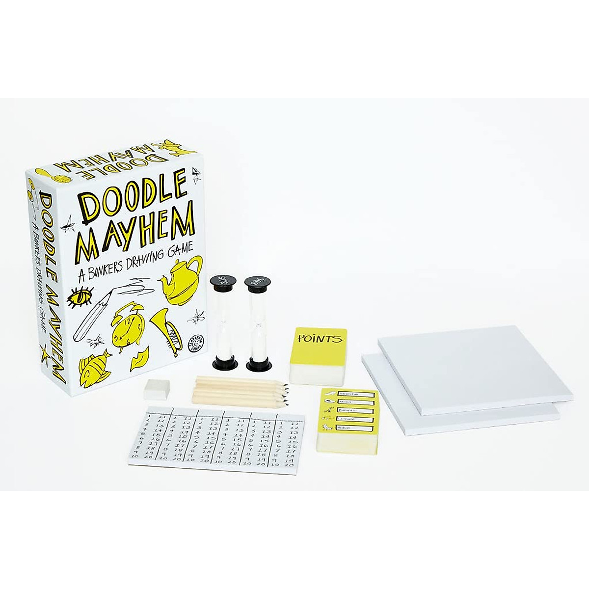 Doodle Mayhem: A Hilarous and Frantically Fast Drawing Game - Party Game - Family Games for Adults, Teens, Kids