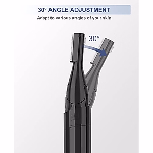 GAERUO Electric Eyebrow Trimmer, Painless Portable Eyebrow Shaper Trimmer Kit for Women Men, Eyebrow Hair Trimmer with Battery for Face Lips Armpit Leg Body