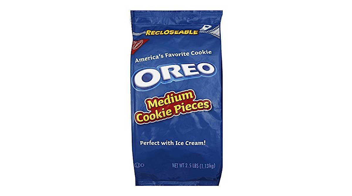 Nabisco Oreo Medium Cookie Pieces - 2.5 lbs Resealable Bag for Desserts