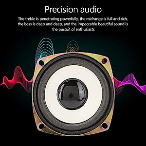 eboxer-1 3 Inch Mini Full Frequency Audio Speaker,4ohm 5W High Sensitivity Loudspeaker, Full Range Audio Speaker Stereo Woofer Loudspeaker,Home Stereo woofer Speaker for Multimedia Sound Box DIY