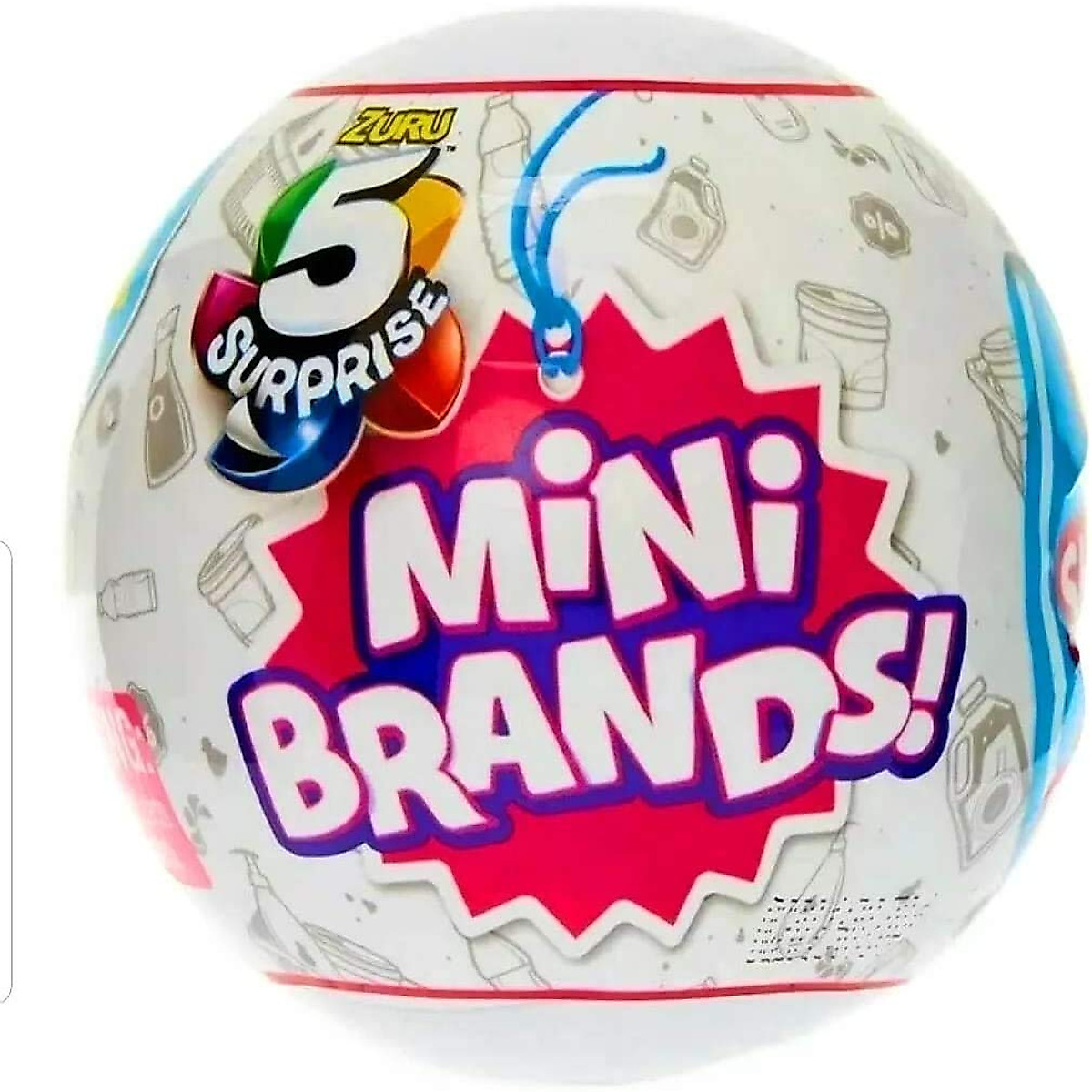 Generic 5 Surprise Mini Brands and Toy 3 Ball Bundle, Includes 1 Wave 1 Mini Brands Ball, 1 Series 2 Mini Brands Ball, and 1 Toy Mini Brand Ball