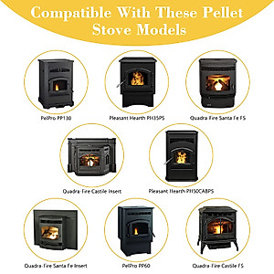 Adviace Replacement 812-4400 Exhaust Combustion Blower for Quadrafire/Quadra-Fire Castile & Santa Fe & Contour Pellet Stoves and Inserts