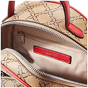 Nine West Sloane Backpack Mocha Logo Multi One Size