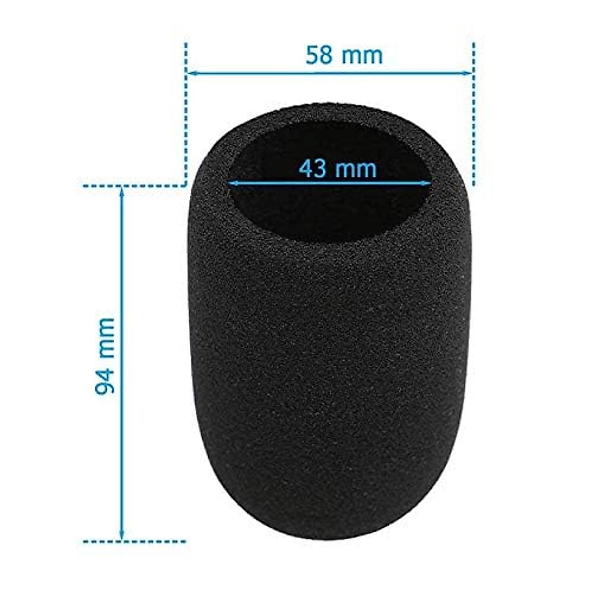（2pcs） POP AT2020 Microphone Foam Cover Windscreen Filter Compatible with Audio-Technica AT2020 ATR2500 AT2035 AT2050 AT4040 Condenser Microphone