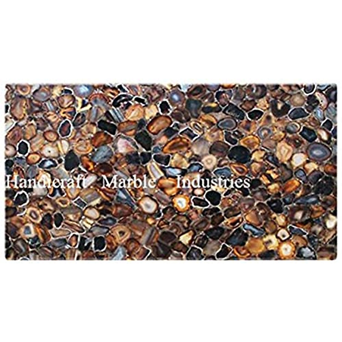 30"x12" Mix Multi Colour Agate Table Top Rectangular Table, Center Table, Coffee Table, Patio Table, Hallway Table, Living Room Furniture