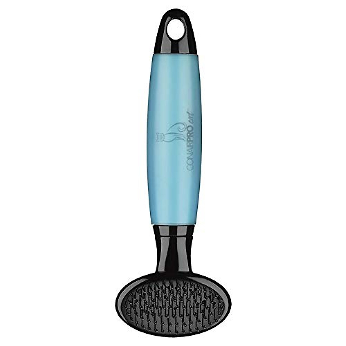 CONAIRPRO Dog & Cat Cat Soft Slicker Brush, Cat Brush for Shedding, Removes Tangles, Mats & Loose Hair, Soft Coated Pins for Gentle Brushing, Memory Gel Grip Handle