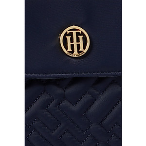 Tommy Hilfiger Nina II Flap Backpack Bias Quilted Smooth Nylon Tommy Navy One Size