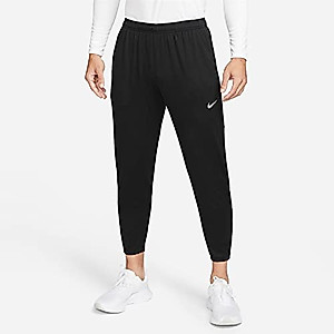 Nike Men's Therma-FIT Repel Challenger Running Pants, Black/Reflective Silver, Large