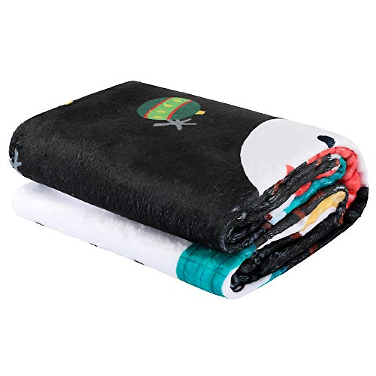 Snowman Throw Blanket, Super-Soft Extra-Large Snowman Winter Blanket for Boys, Girls, Adults, Teens, and Kids, Fleece Winter Themed Blanket (50 in x 60 in) Warm and Cozy Throw for Bed, Crib or Couch