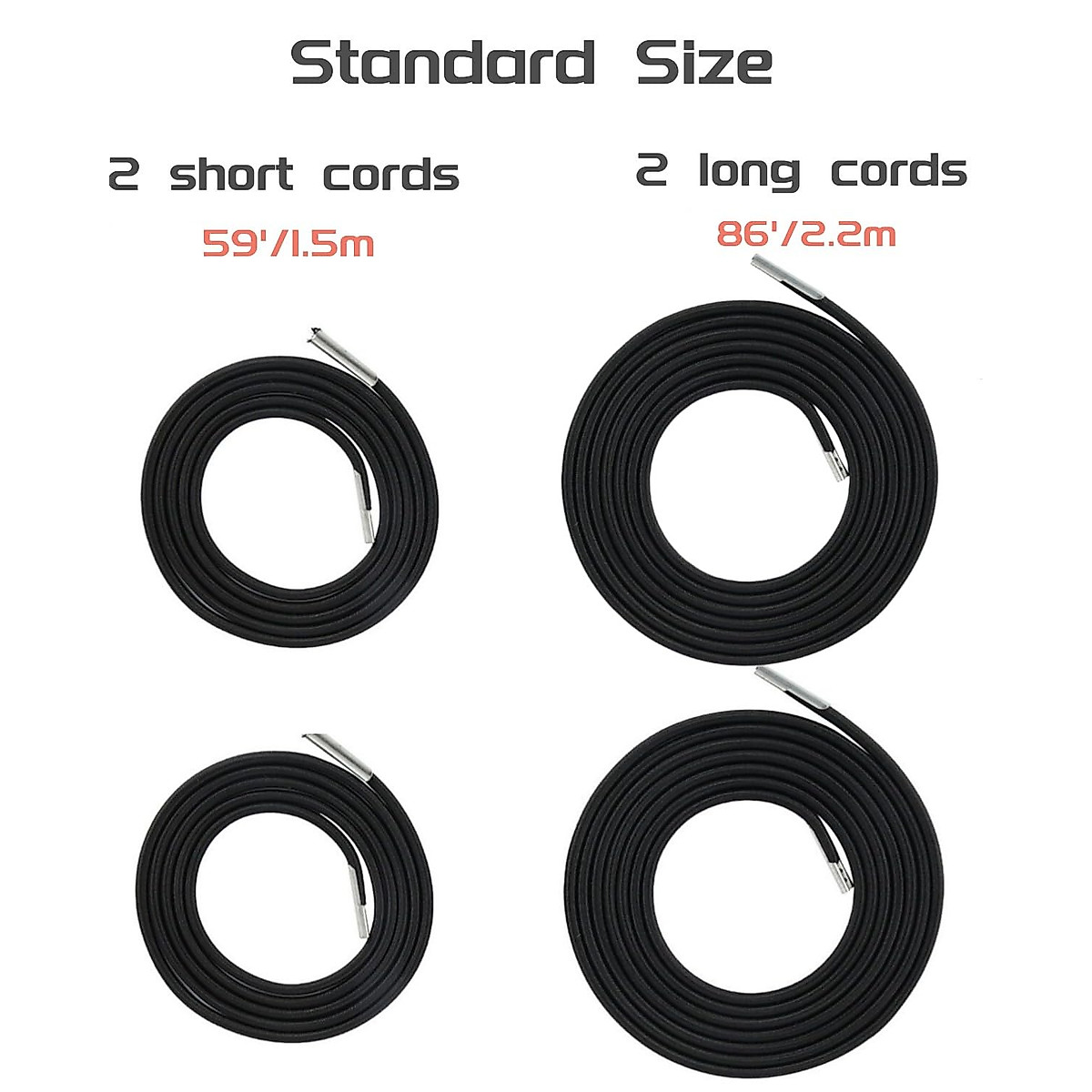 YHANDY Zero Gravity Chair Replacement Cord, Universal Replacement Laces Elastic Repair Kit for Lounge Chair,Outdoor Recliners, Anti Gravity Chair and Bungee Chairs