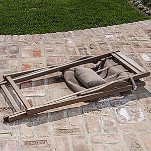 Christopher Knight Home Nikki Outdoor Wood and Canvas Sling Chairs, 2-Pcs Set, Grey