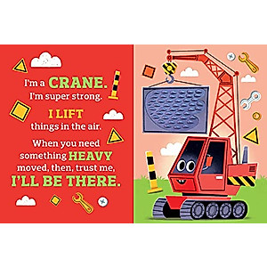 Construction Site Friends - Silicone Touch and Feel Board Book - Sensory Board Book