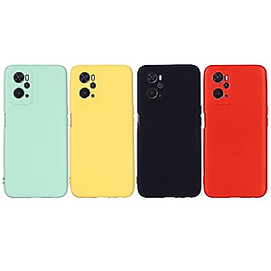 Case for Oppo K10, Liquid Silicone Protective Phone Case for Oppo K10 with Silicone Lanyard, Slim Thin Soft Shockproof Cover for Oppo K10 Silicone Case Black