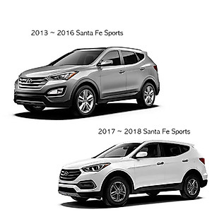 SAFE Hood Guards Bonnet Protector 3p for 2013-2018 Hyundai Santa Fe Sports