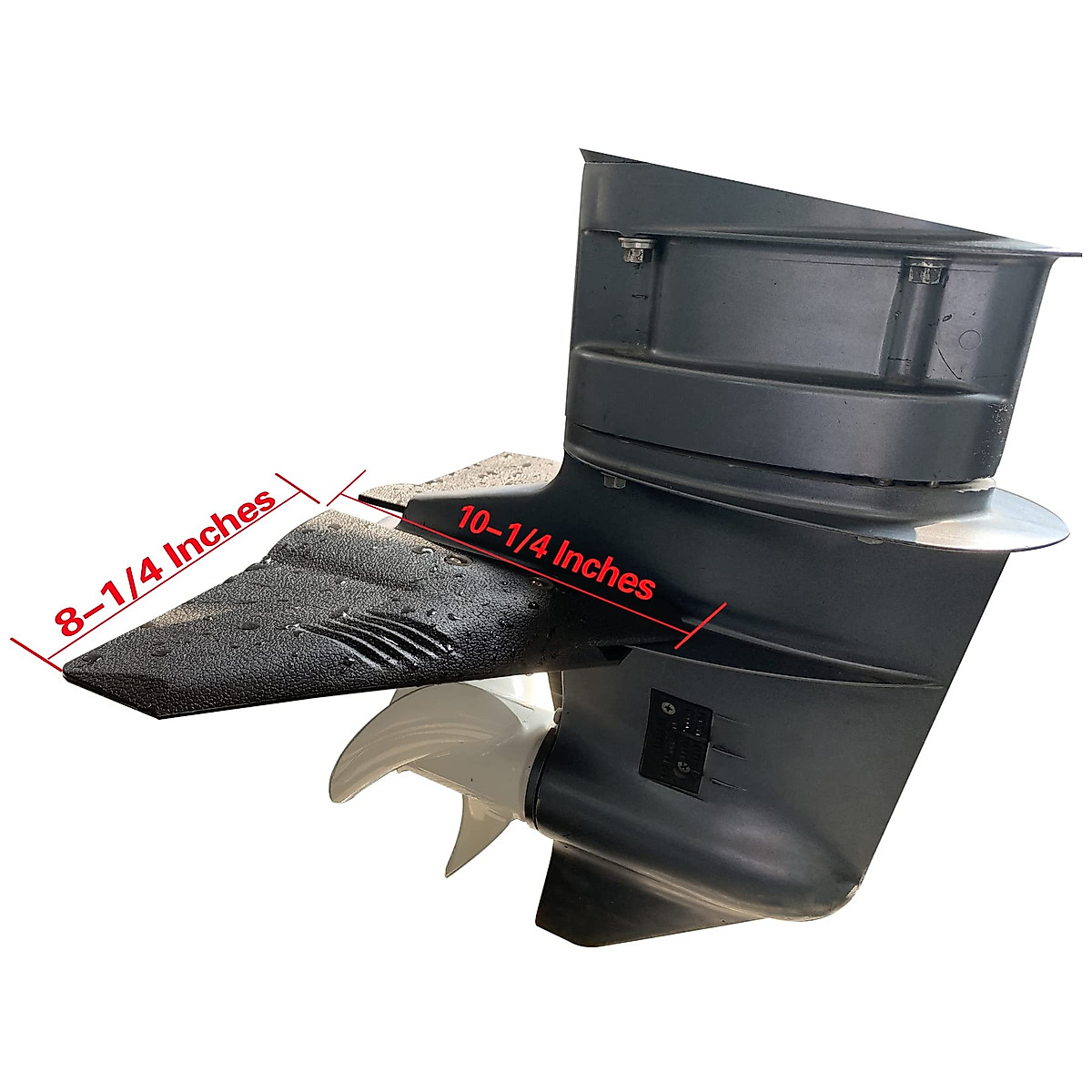 UanofCn FO2001 Hydrofoil Stabilizer for Marine Outboard Motor and Stern Drives with Dorsal Fin Style and PA66 Plastic Black