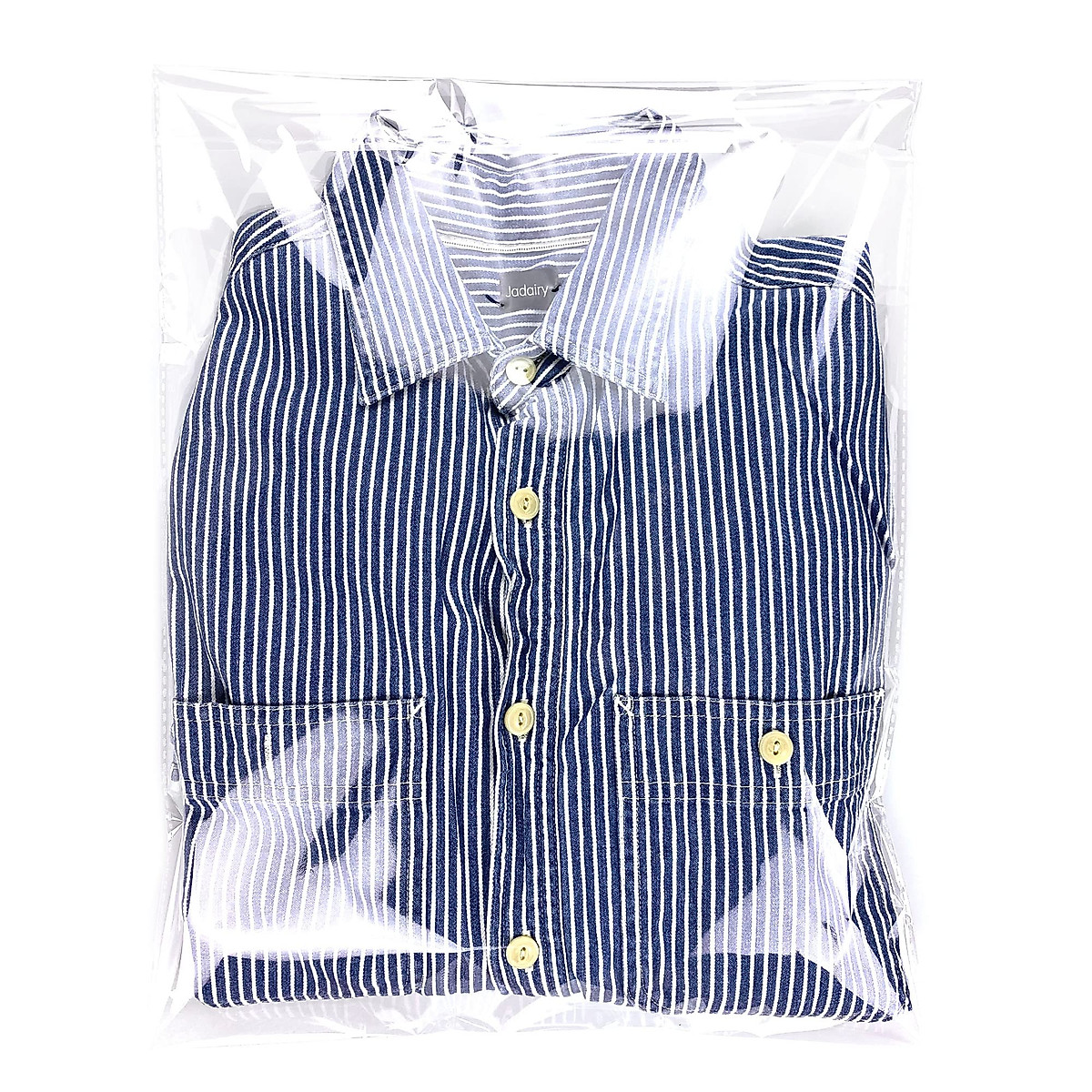 Jadairy 100 Pcs 10x14 Inches Self Sealing Cellophane Bags Clear Resealable Cello Cellophane Plastic Shirt Bags for Packaging Clothing