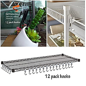 Crhexpva Anti Drop Wire Shelving S Hooks Metal Rack Hangers Untensil Hanging Hooks Shelves Hooks, Accessories Hangers (Shape A)