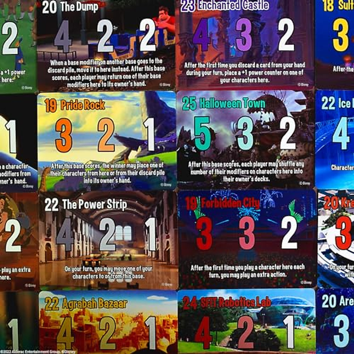 USAOPOLY Smash Up: Disney Edition | Featuring Disney Characters from Frozen, Big Hero 6, The Lion King, Aladdin, The Nightmare Before Christmas, & More | Standalone Smash Up Game