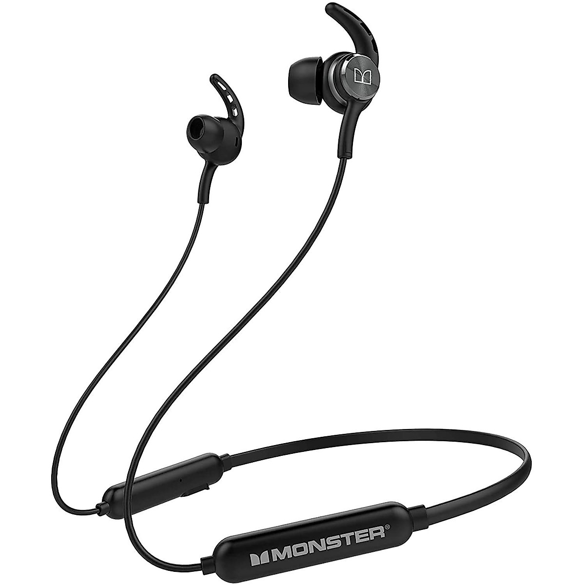 Monster iSport Spirit, Wireless Headphones, Bluetooth 5.0 Headphone, Built-in Mic, 8-10 Hours Playtime, HD Bass Stereo Wireless Sport Earbuds, Magnetic Connection for Sports