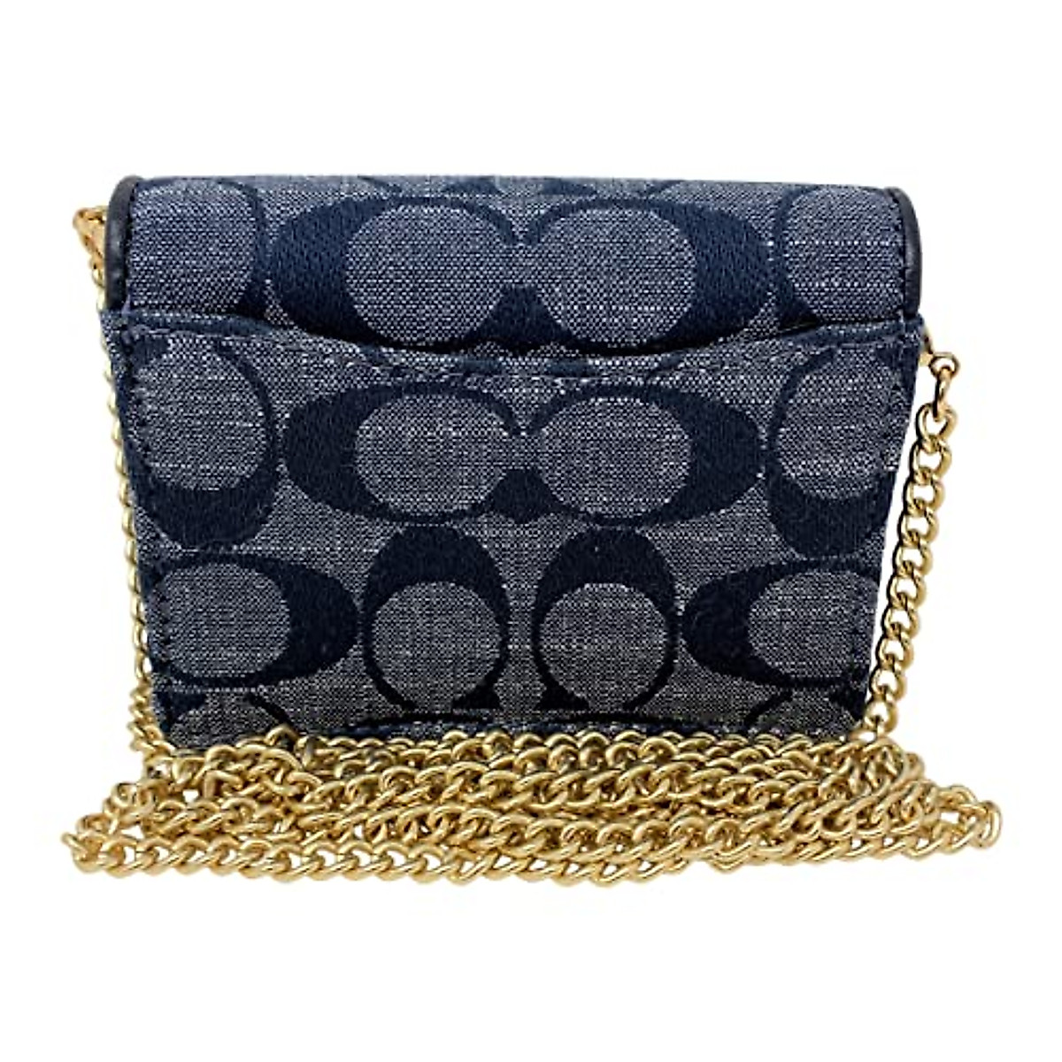 Coach Mini Wallet on a Chain in Signature Chambray Style No. C8667