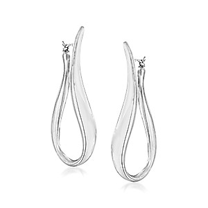 Ross-Simons Italian Sterling Silver U-Shaped Hoop Earrings