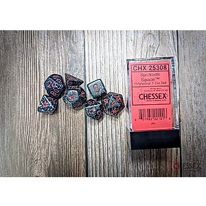 Chessex CHX25308 Dice - Speckled: 7Pc Space