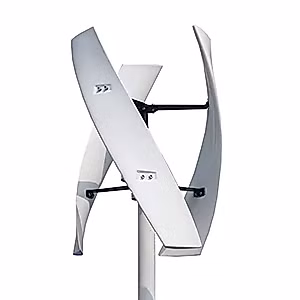 HUIZHITENGDA 9000W No Noise Vertical Magnetic Wind Generator,3 Blades with Charge Controller Vertical Axis Wind Turbine for Outdoor Garden(220V,White),48v