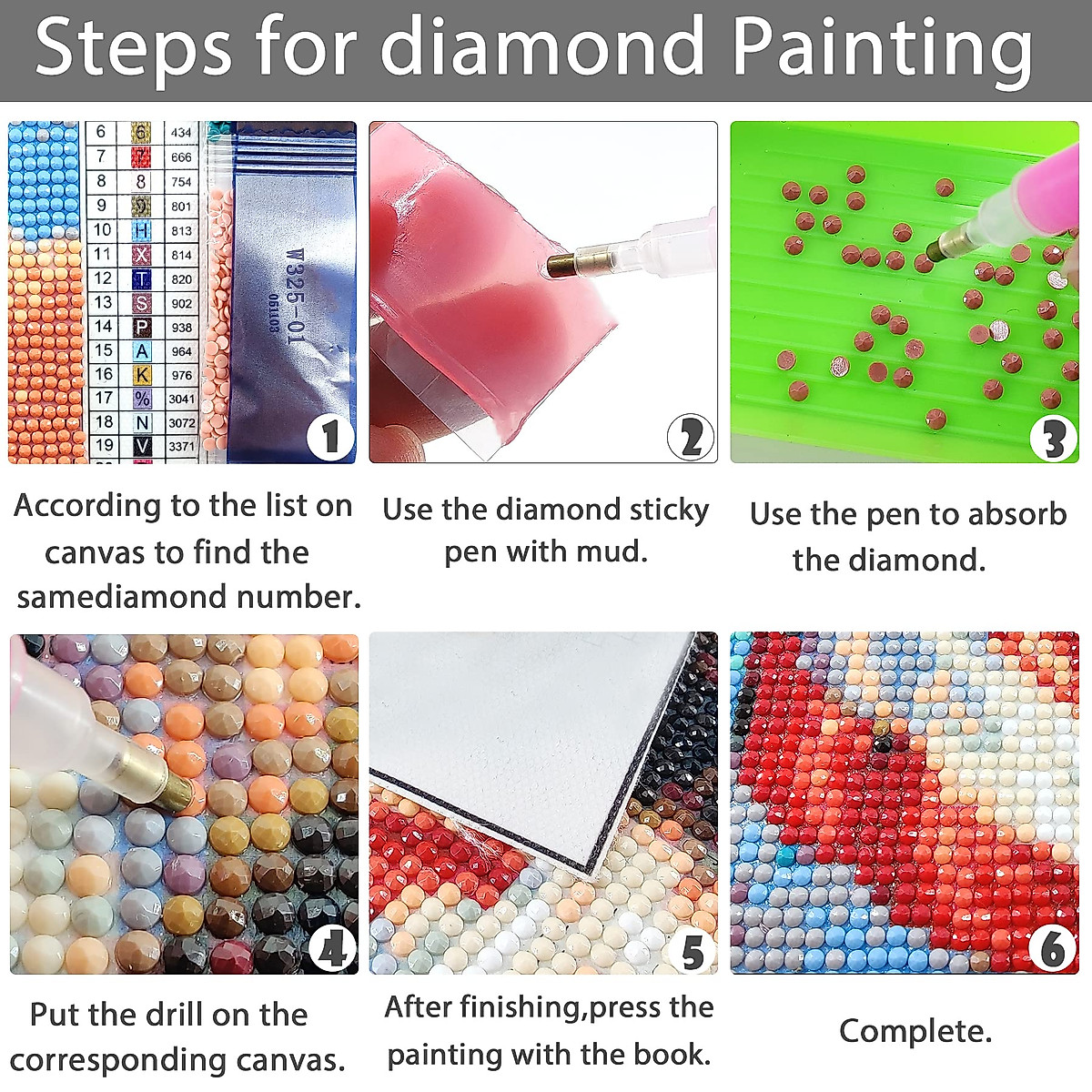 CHOSIGHT 5D Diamond Art Painting Angel Kit - DIY Paint with Diamond Art Christ Round Full Drill Craft, Home Decor Embroidery Set with Canvas, Tools, Sparkling Diamonds - 12x16 inch