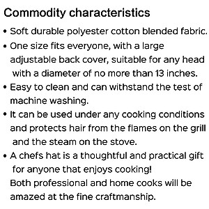 AGMDESIGN Funny Chef Hat, Dude with The Food, Funny BBQ Chef Wear, Adjustable Kitchen Cooking Hat for Men & Women White