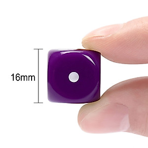 Yellow Mountain Imports Ultimate Rounded 6-Sided Dice - Set of 100, 16mm, Multi-Colored Dice for Board Games, Dice Games, Math Games