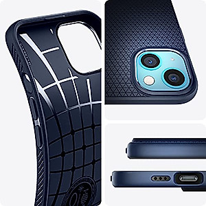 Spigen Liquid Air Armor Designed for iPhone 13 Case (2021) - Navy Blue