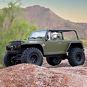 Redcat Racing TC8 Marksman RC Crawler – 1/8 Scale Brushed Electric Trail Crawler Off Road Rock Crawler RC Truck – 2.4Ghz Radio Controlled Waterproof Off Road Car – Great for All Terrain – Green
