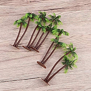 LIOOBO 5PCS Mini Coconut Palm Tree Model Craft DIY Bonsai Micro Landscape