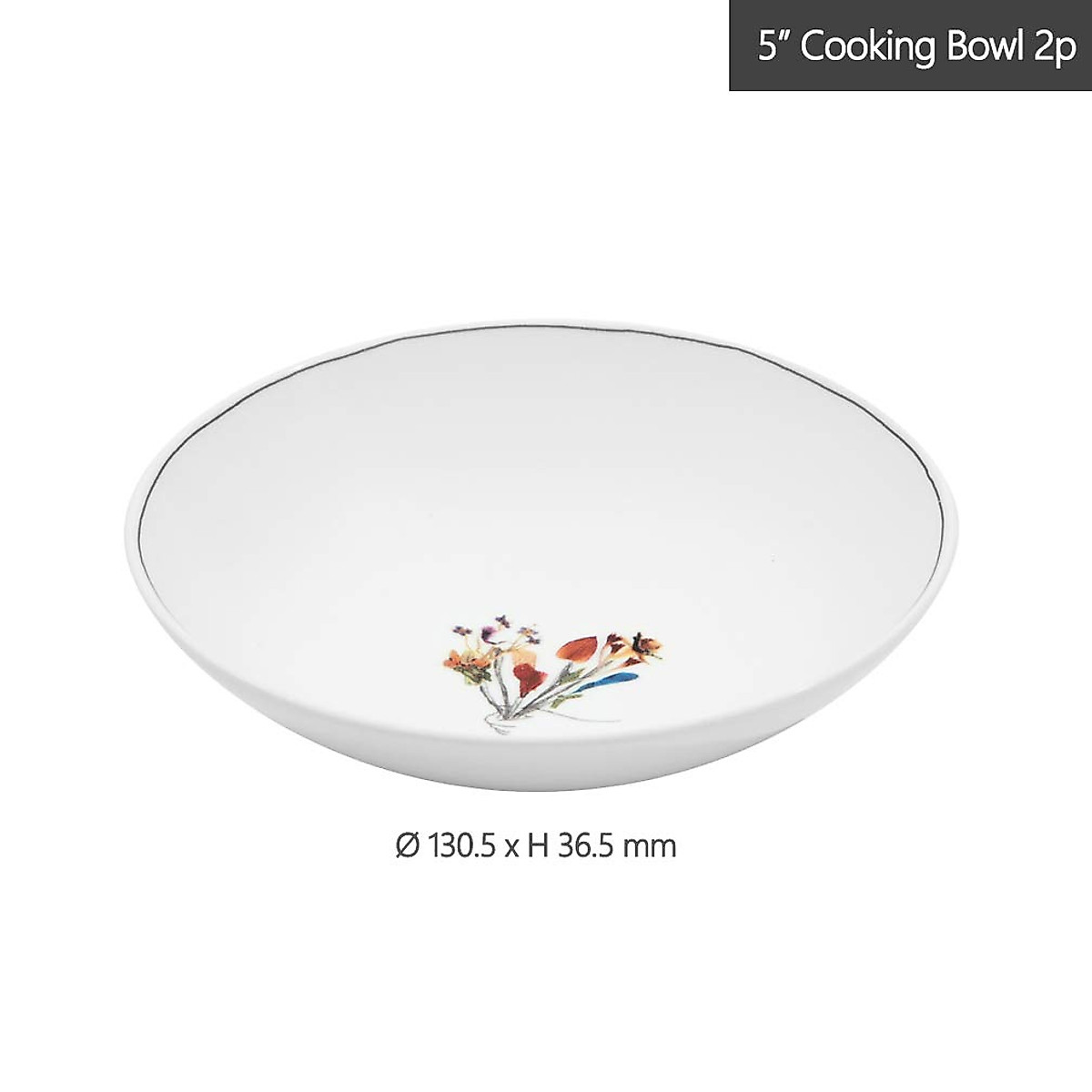 Hankook Chinaware Bouquet of Flowers Dining Set for 4, Dinnerware, Korean Fine Bone-China, Dojagi