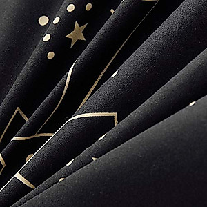 ZHH E-COMMERCE Kid's Mysterious Constellation Duvet Cover Twin Size and Stars Beding Set Queen Size with Bed Sheet for Bedroom Decor