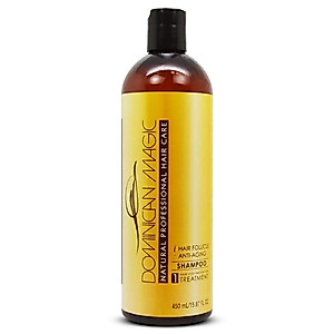 DOMINICAN MAGIC Hair Follicle Anti-aging Shampoo, Strenghtening Shampoo with Rosemary to Stimulate Hair Growth, 15.87 Oz, 15.87 Ounces