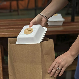 Walnutty 1000PCS Thank You Stickers, Thank You for Supporting My Small Business Stickers, 1 inch Round Holographic Thank You Gifts Sticker, Small Thank You Labels for Business, 500PCS Each Roll