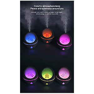 Cotree USB Small Sofa Humidifier, Mini Cool Humidifier 350ml Water Volume, One Touch Shut-Off for Home Office Bedroom (Pink)