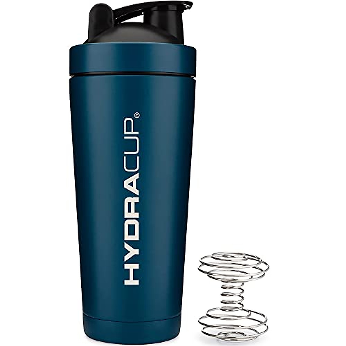 Hydra Cup - [3 PACK Insulated Stainless Steel Shaker Bottle with Barbell Blender Wire Whisk, Double Walled Vacuum Protein Mixes Shaker Cup, Keep Hot & Cold (3)